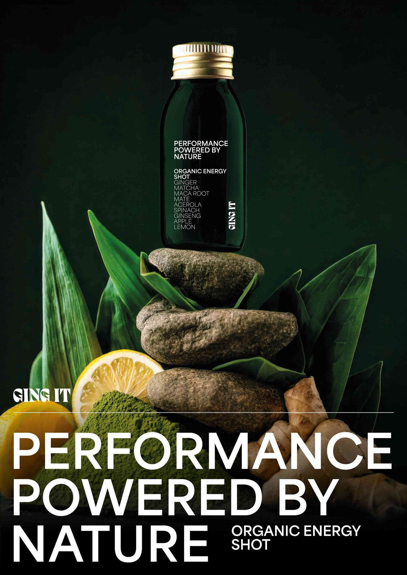 Green Energy Shot – Natural Energy Booster with Matcha & Ginseng